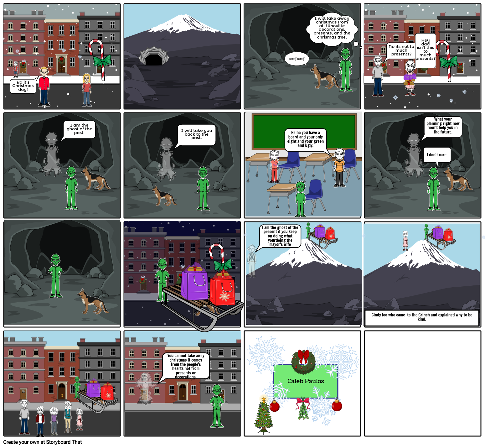 How The Grinch Stole Christmas Storyboard By Ollie10
