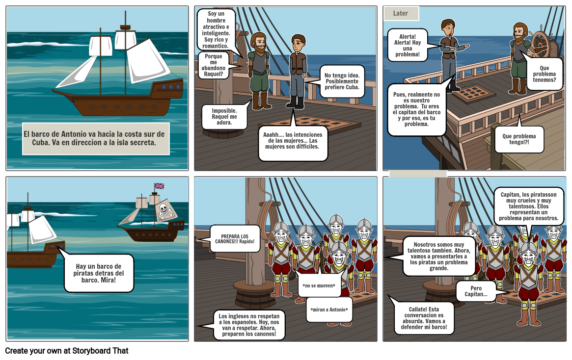 Piratas: Chapter 5 Storyboard por orangetiger12