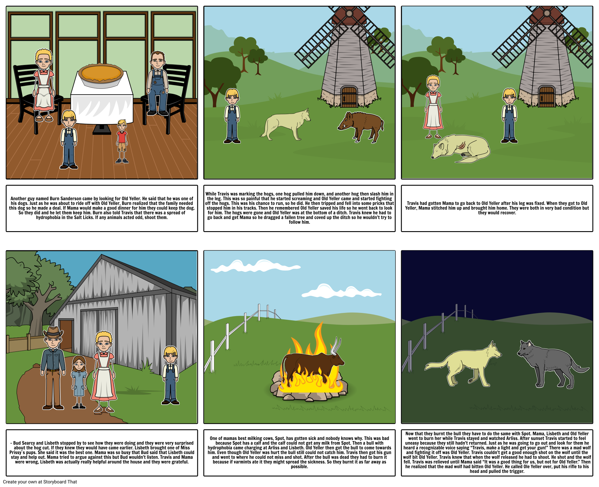 old yeller #2 Storyboard by owentat