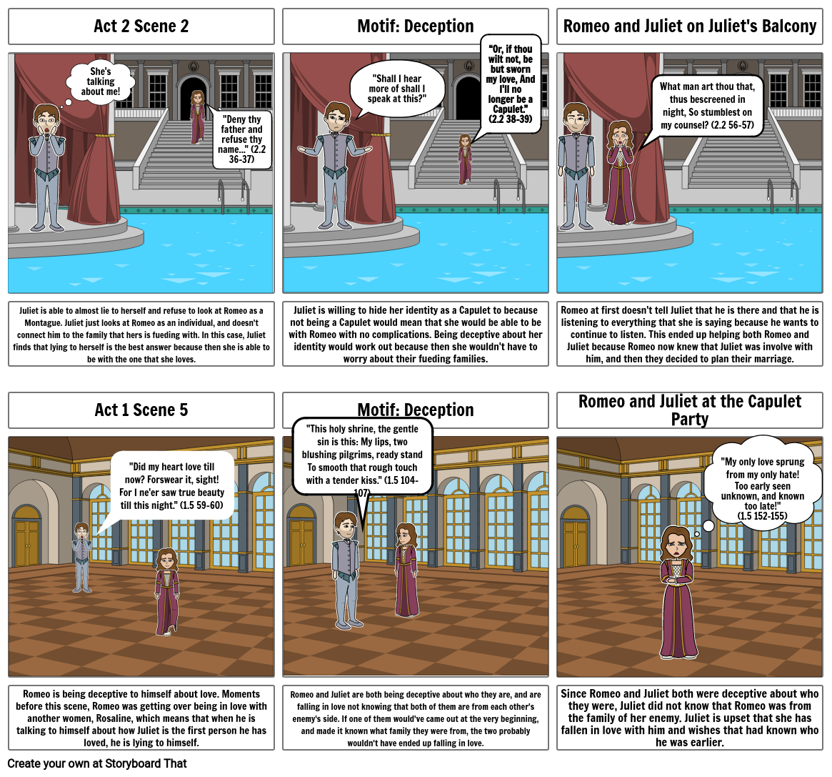 Romeo and Juliet Storyboard por paigemorrison005
