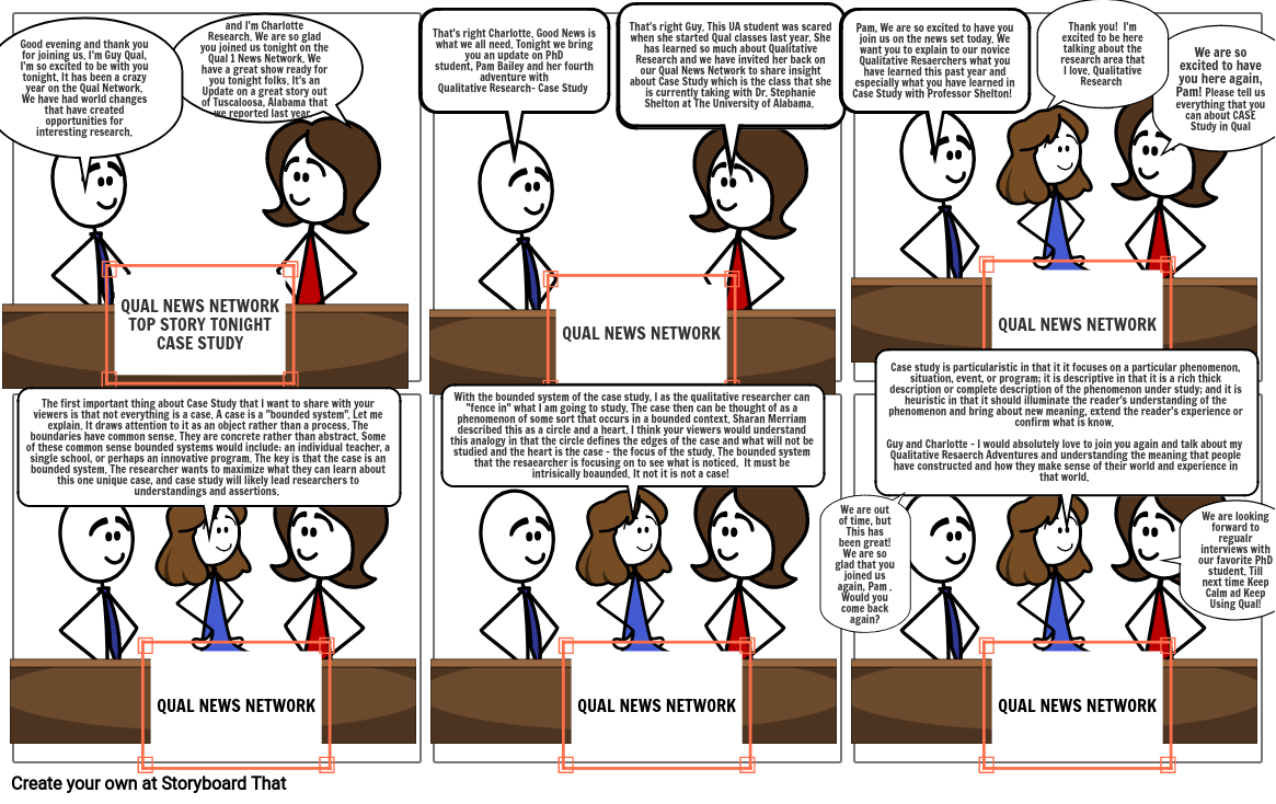 Pamela Bailey - CASE STUDY STORY BOARD CARTOON