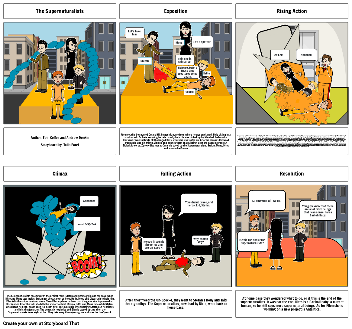 Supernaturalists Storyboard by patelt29