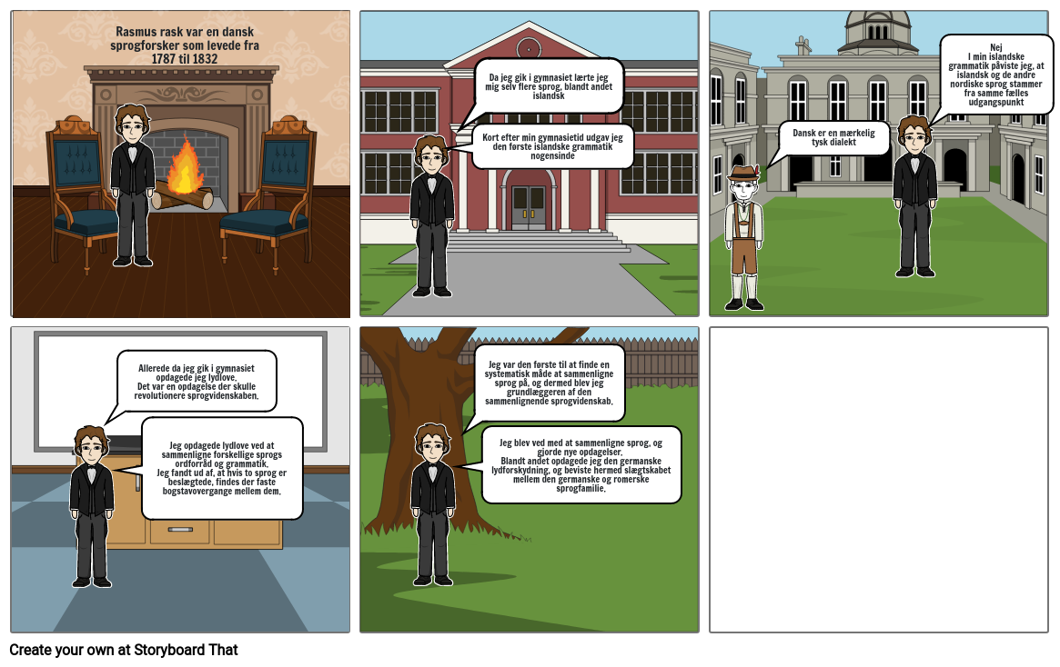 Rasmus rask Storyboard by peter81547