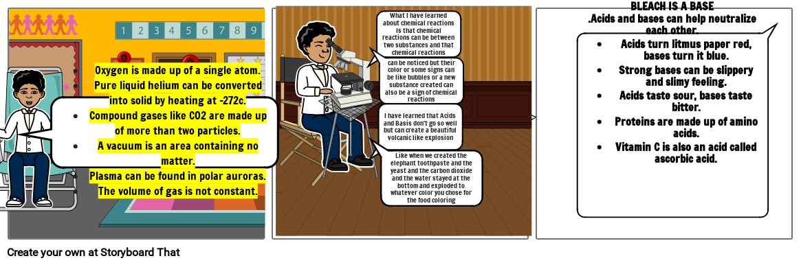 Chemical reaction Storyboard by ph46594