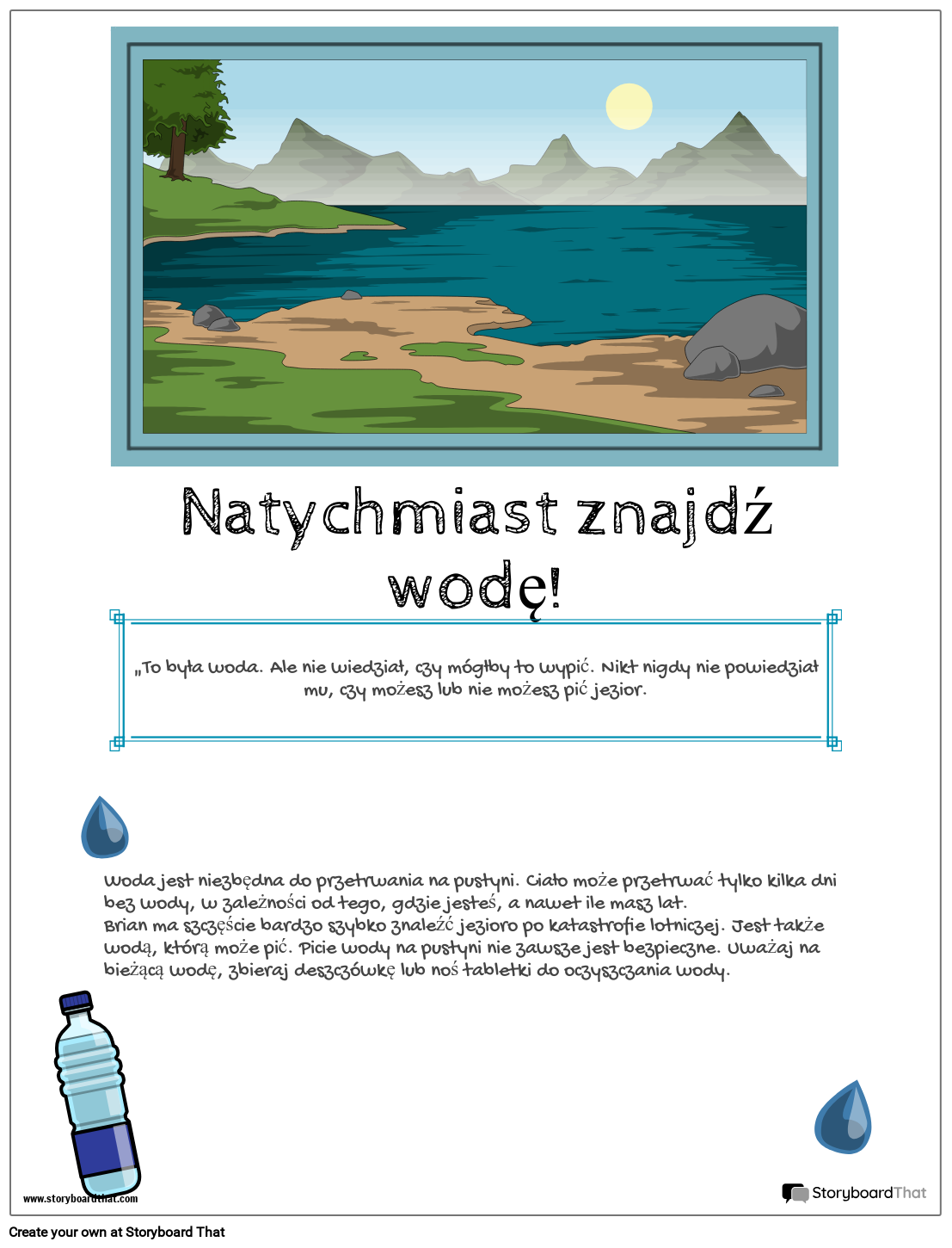 Broszura Przetrwania Topora Storyboard by pl-examples