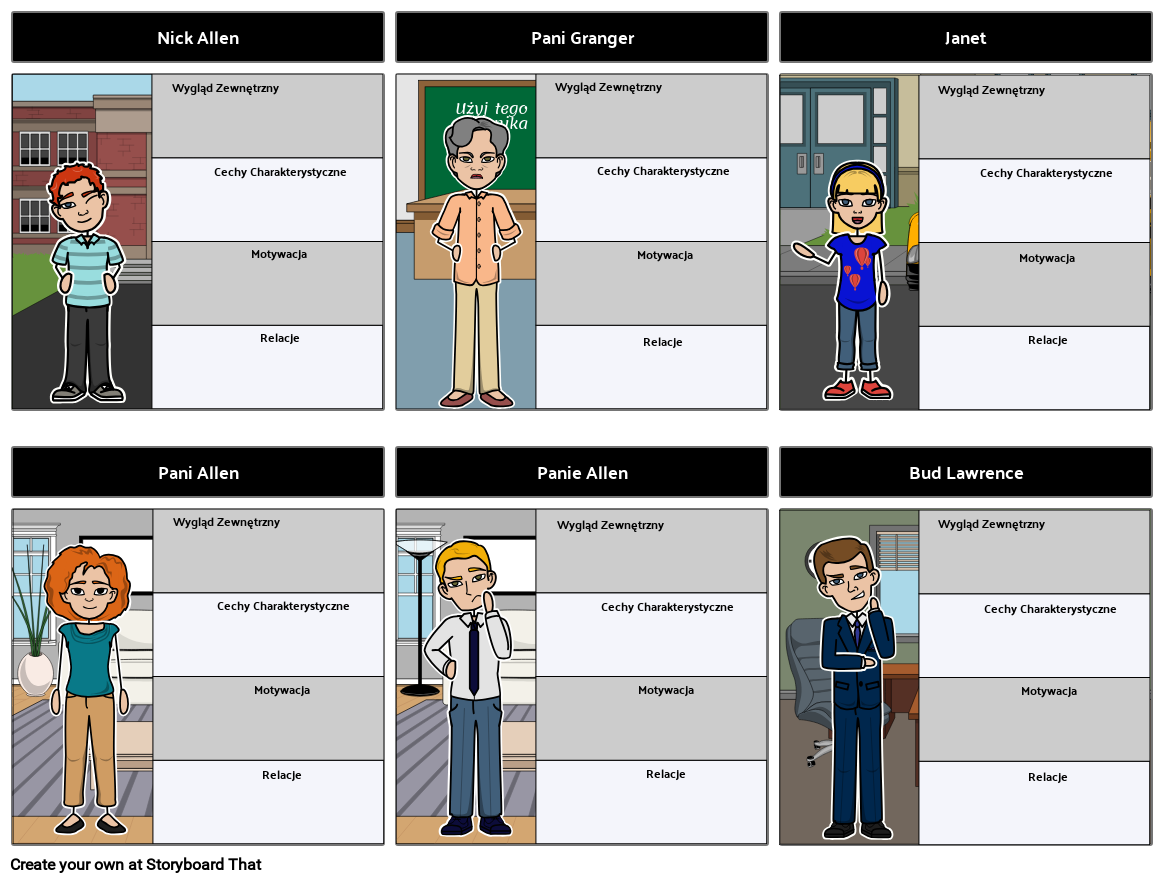 Frindle - Mapa Znaków Storyboard by pl-examples