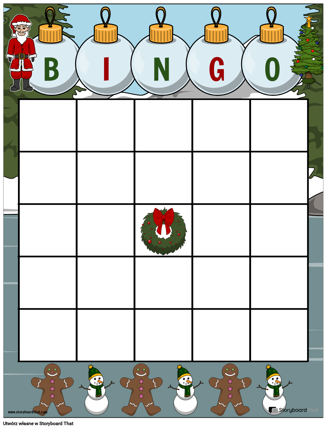 Gra Bingo na Boże Narodzenie Storyboard by pl-examples