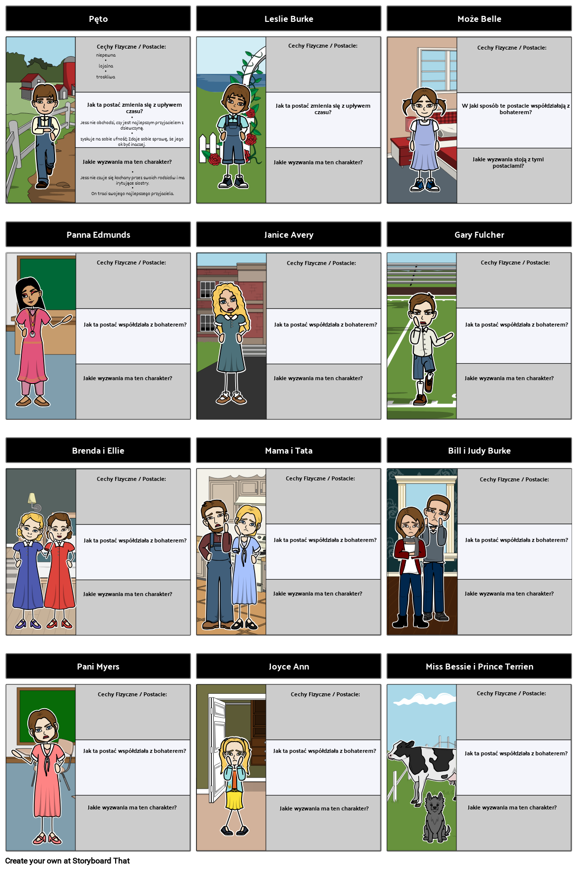 Most do Terabithii - Mapa Znaków Storyboard por pl-examples
