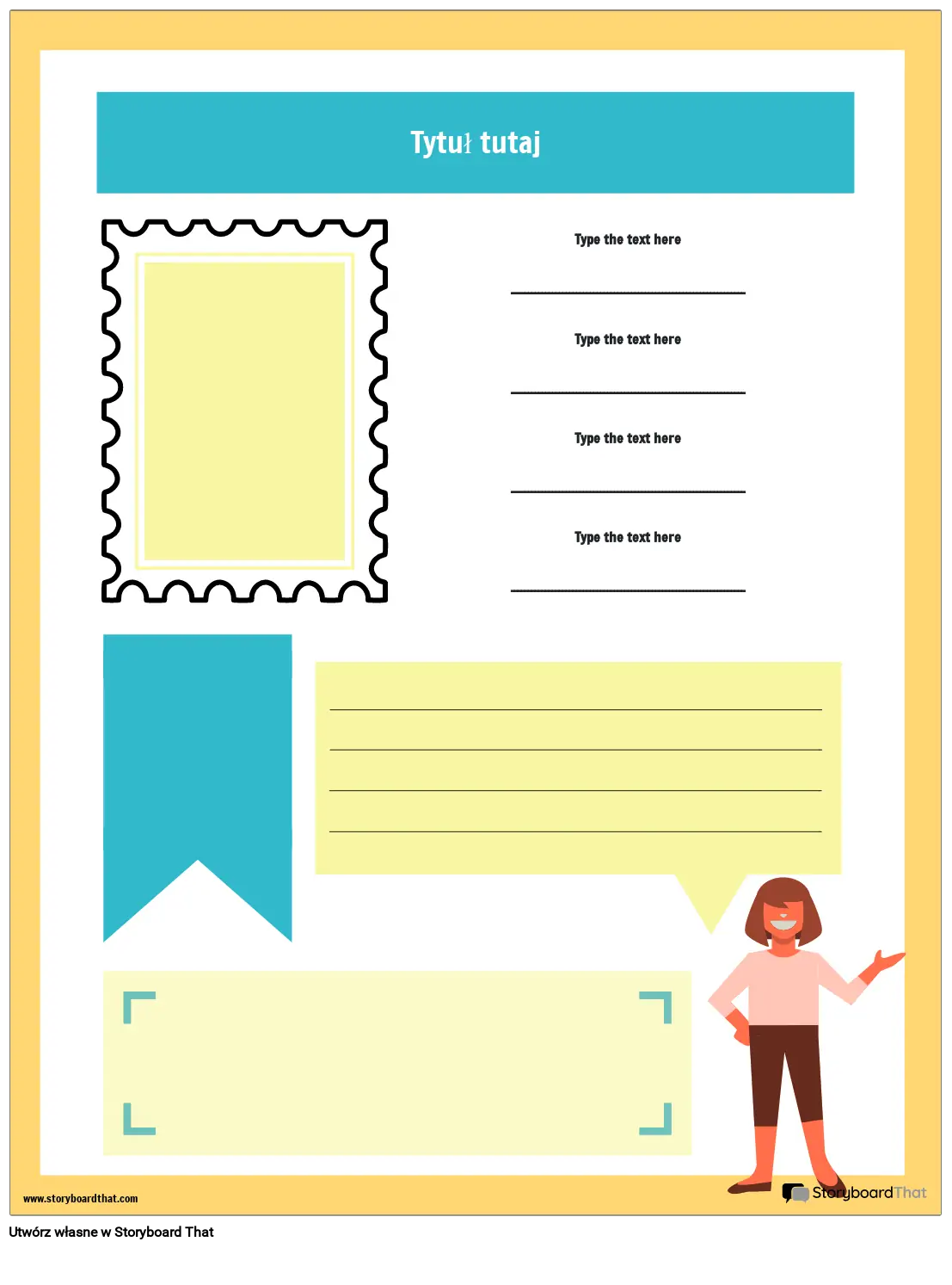 Projekt do Druku na Dzień Matki Storyboard par pl-examples