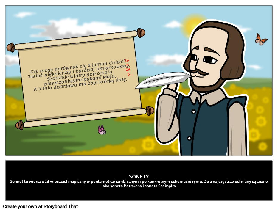 Czym Jest Sonet? Storyboard por pl-examples