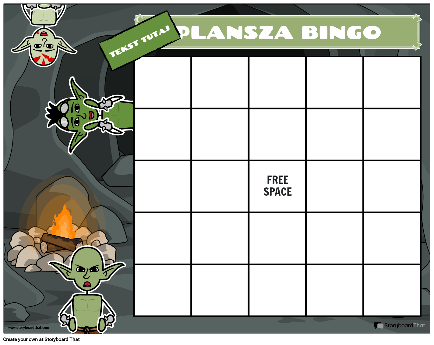 Tablica Bingo 5 Storyboard por pl-examples