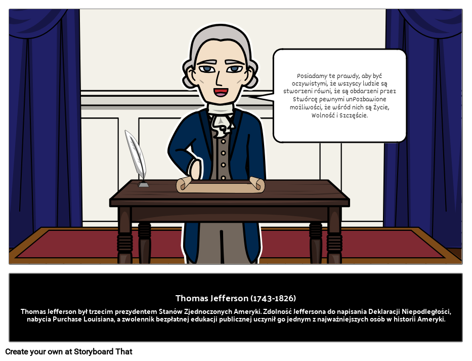 Thomas Jefferson Storyboard por pl-examples