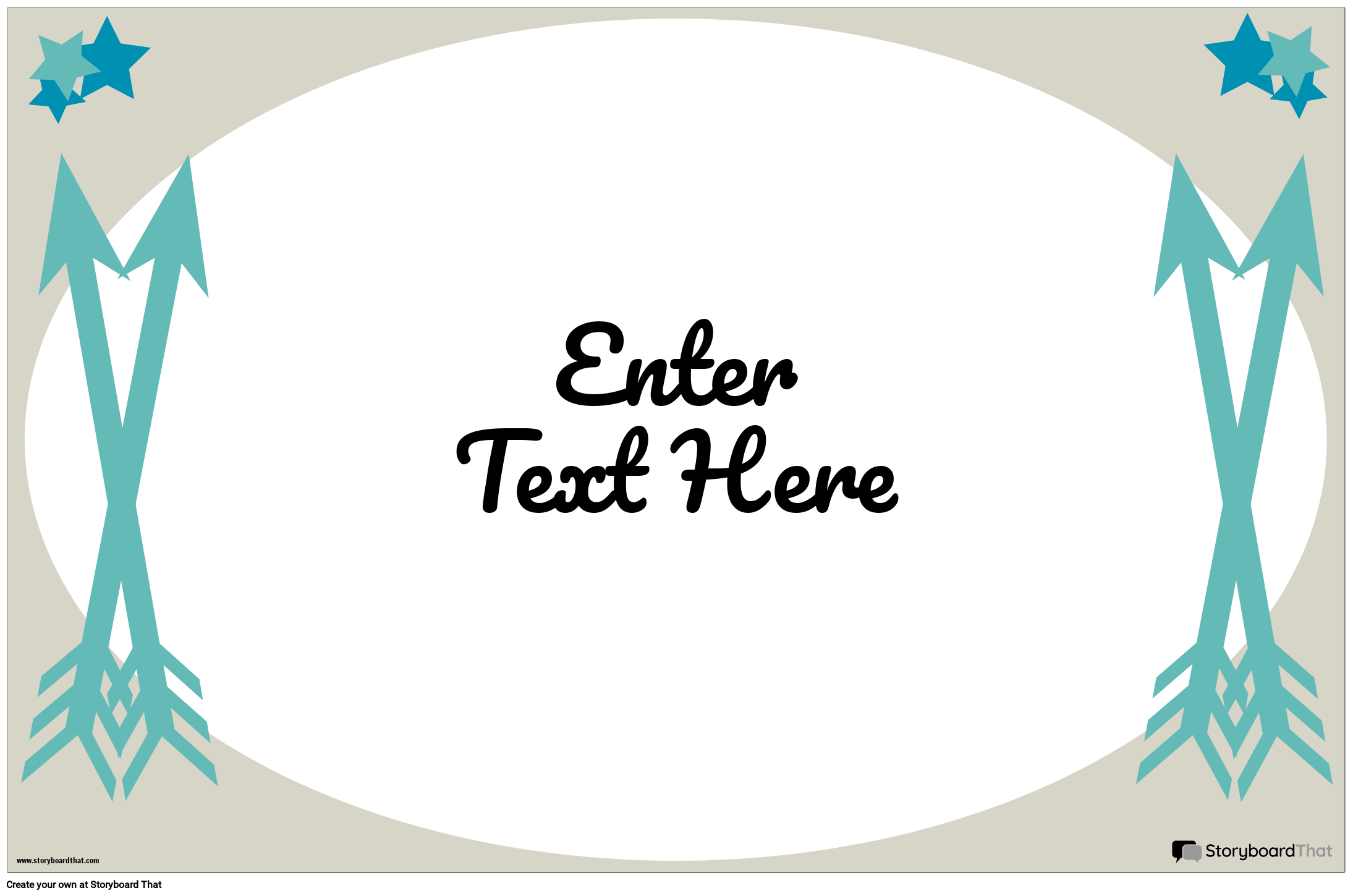 Arrows & Stars Quote Template Storyboard by poster-templates