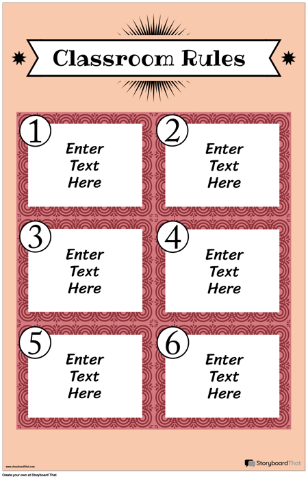 Create a Classroom Rules Poster | Classroom Posters