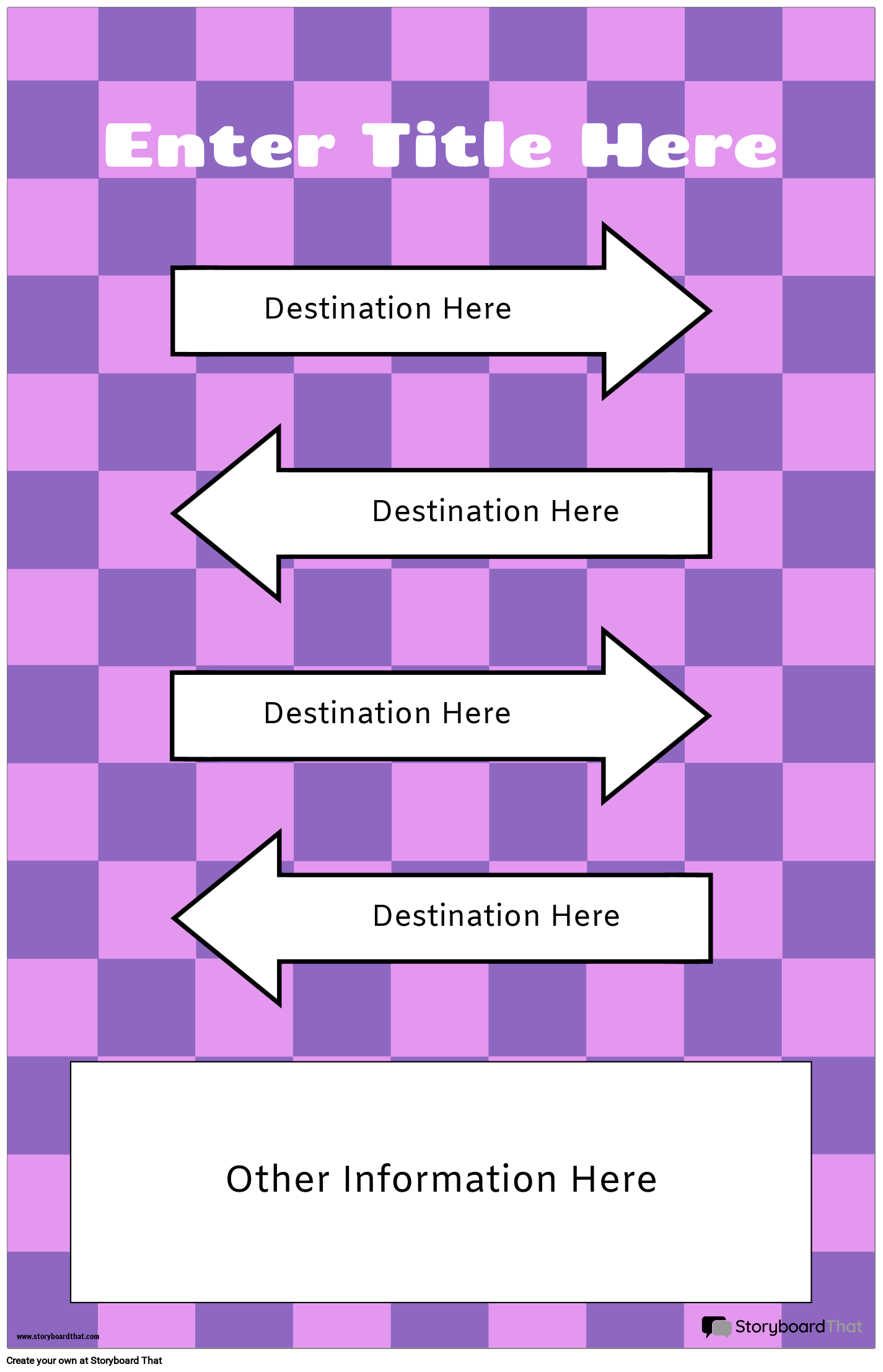 Conference Signage Templates | Directional Poster Templates