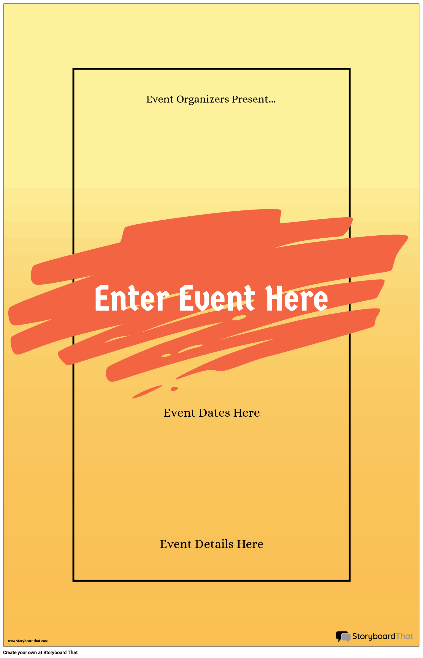 Event Poster Template — Event Poster Maker | StoryboardThat