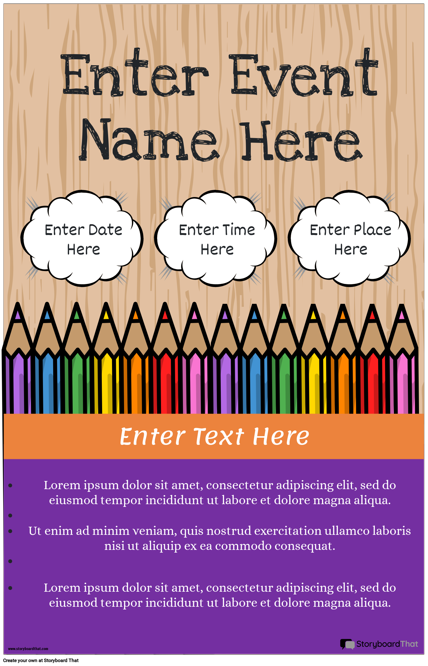 Event Poster Template — Event Poster Maker | StoryboardThat