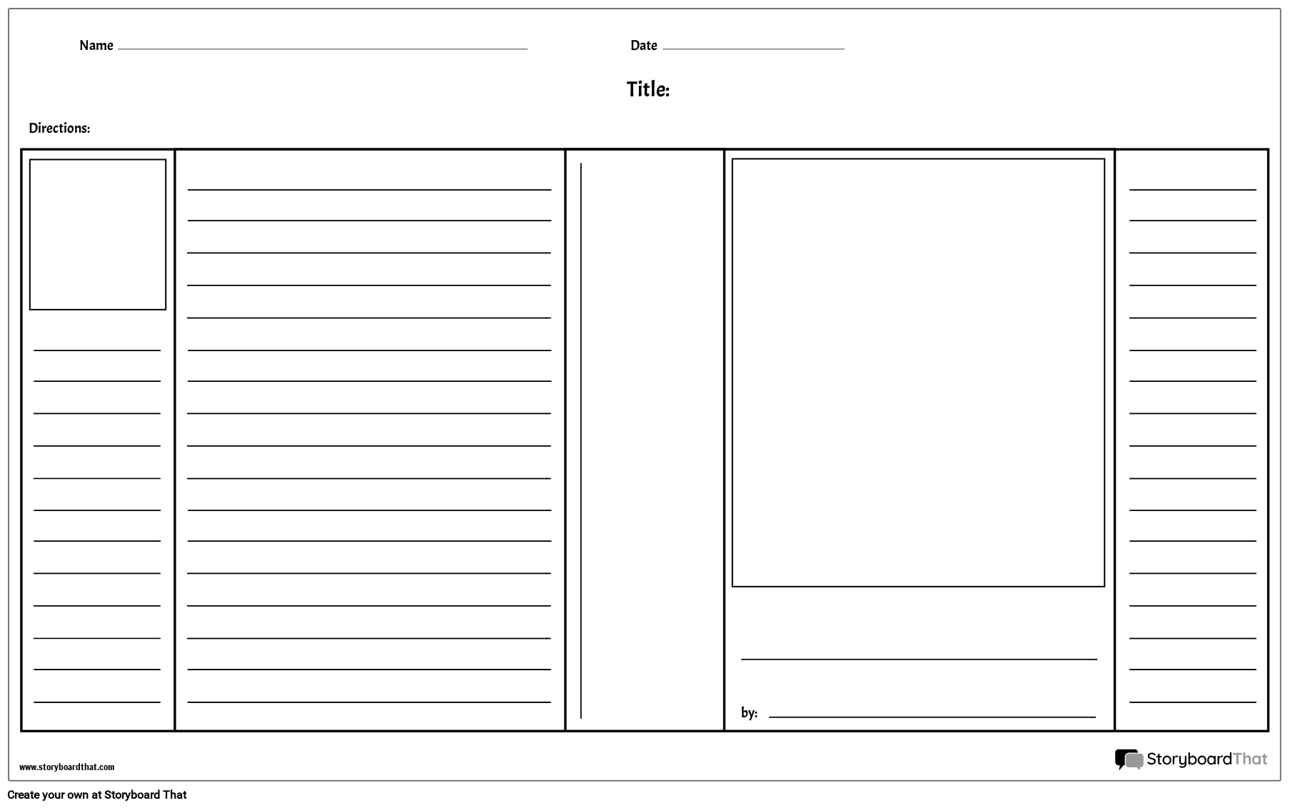Extended 8.5x14 Book Jacket Worksheet Template