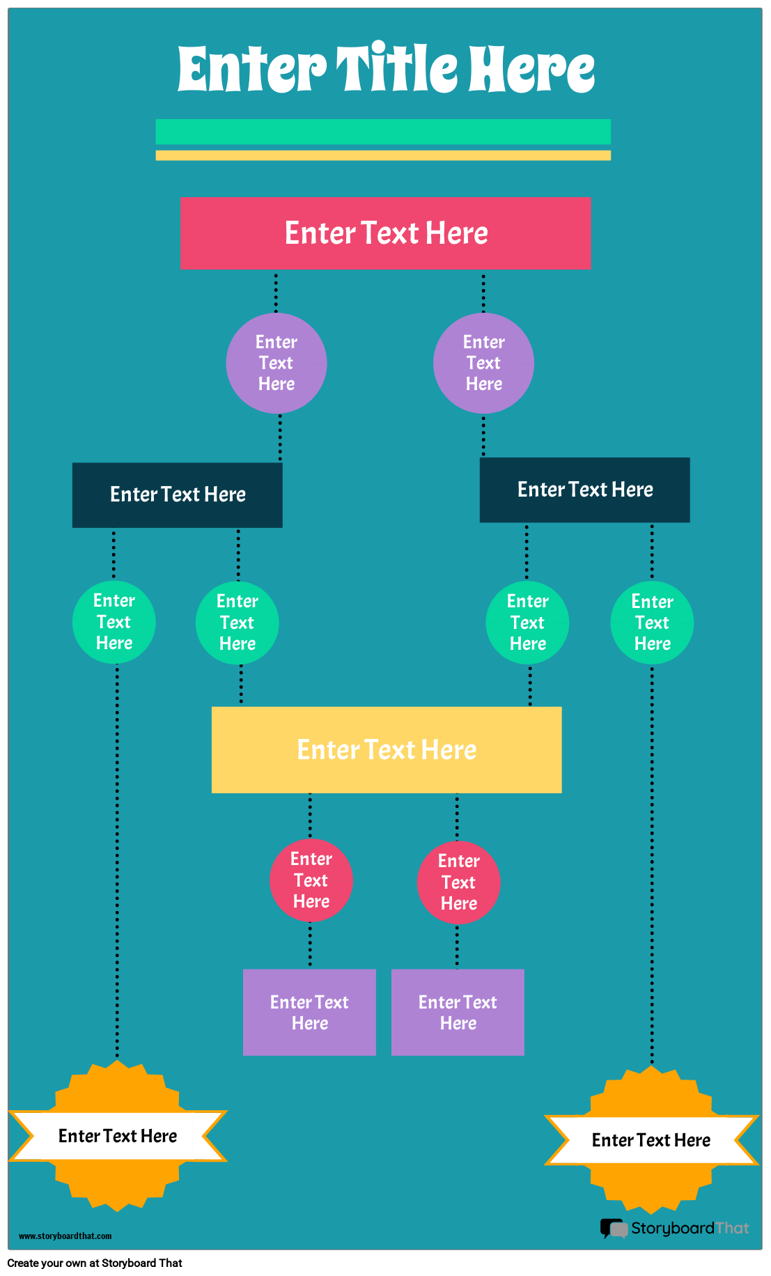 Flow Chart Infographic 4 Storyboard Por Poster templates