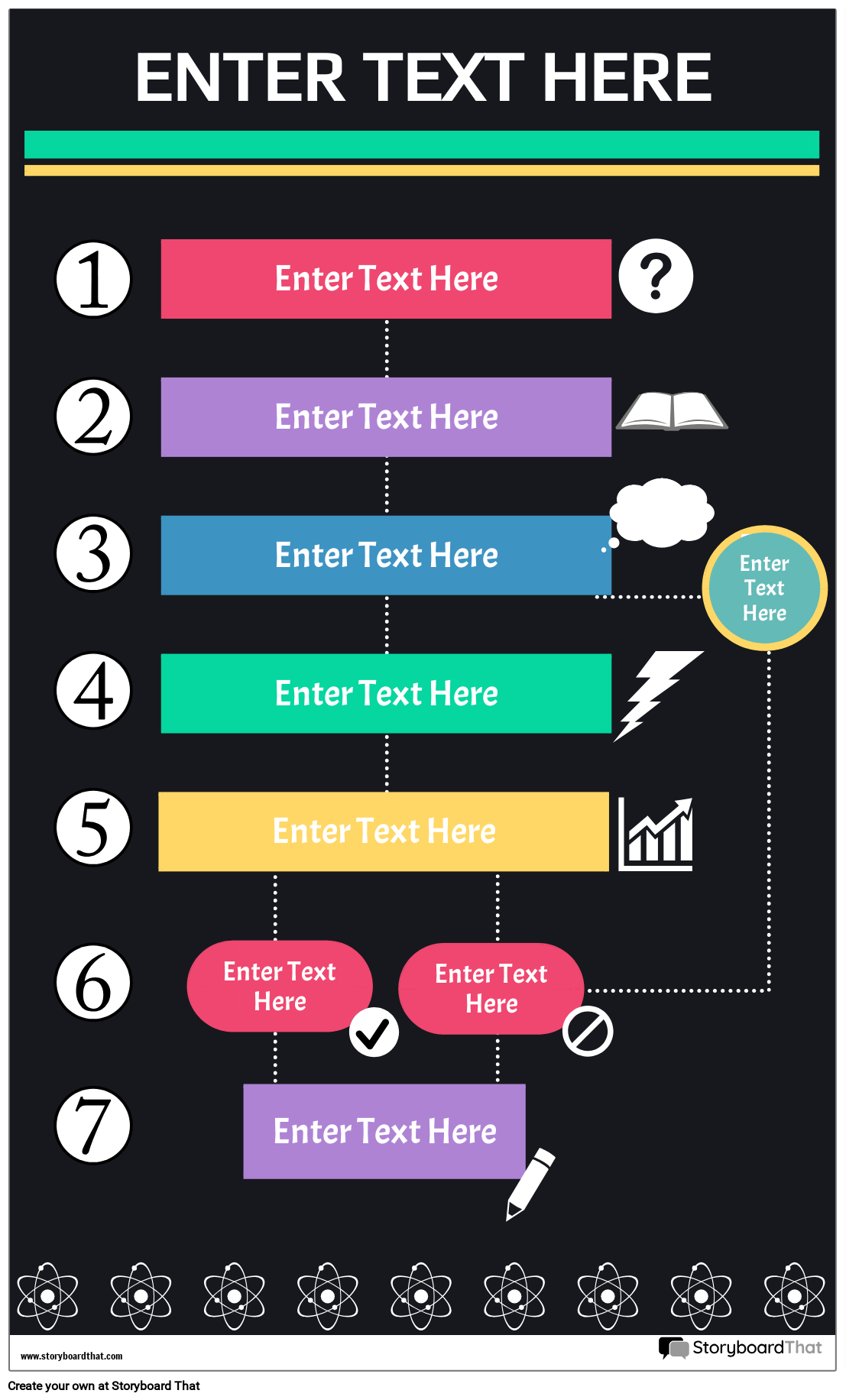 Flow Chart Infographic 5 Storyboard Tarafından poster-templates