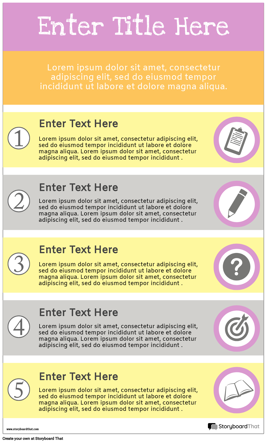 How To 5 Storyboard Od Poster templates