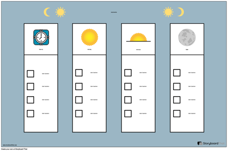 Make a Routine Chart | Daily Routine Chart Template
