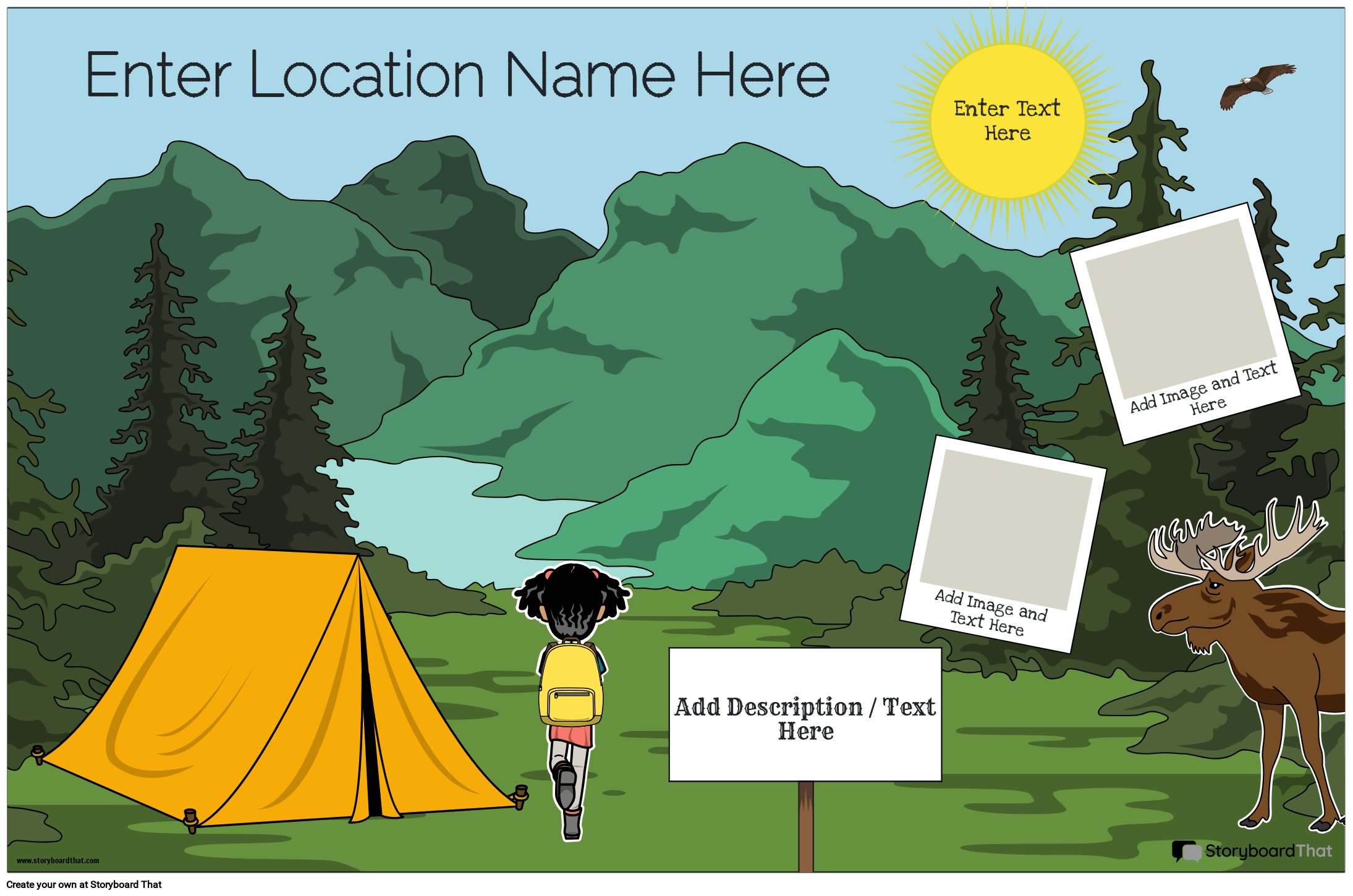 Travel Poster Landscape Color 10 Storyboard by poster-templates