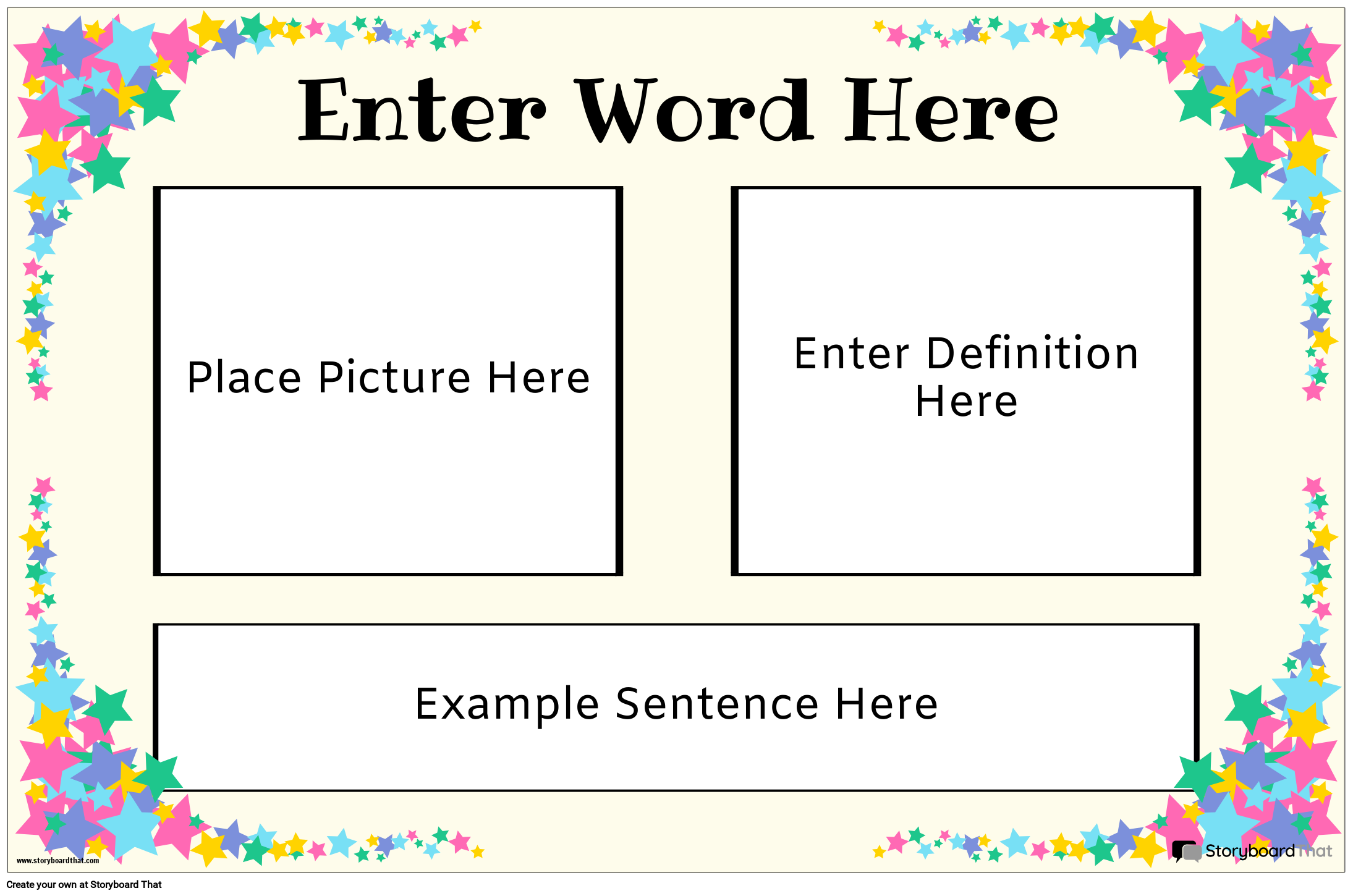 Vocabulary Poster 6 Storyboard by poster-templates