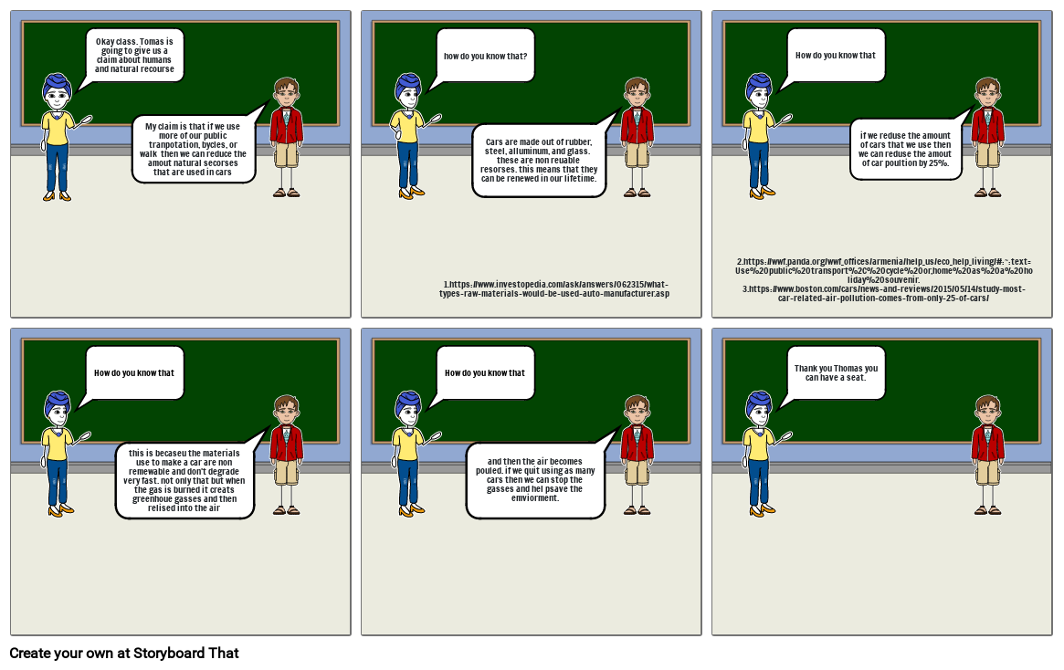 Science Project Storyboard par powersa26