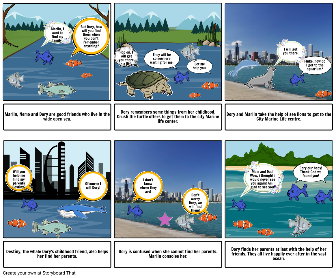 Finding Dory Storyboard by pprabhu81936