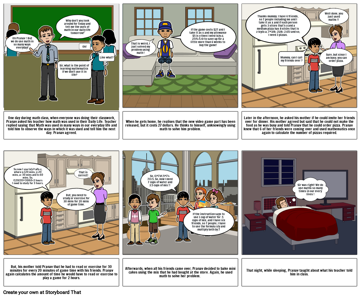 USE OF MATHS IN EVERYDAYLIFE Storyboard Por Pranav79919
