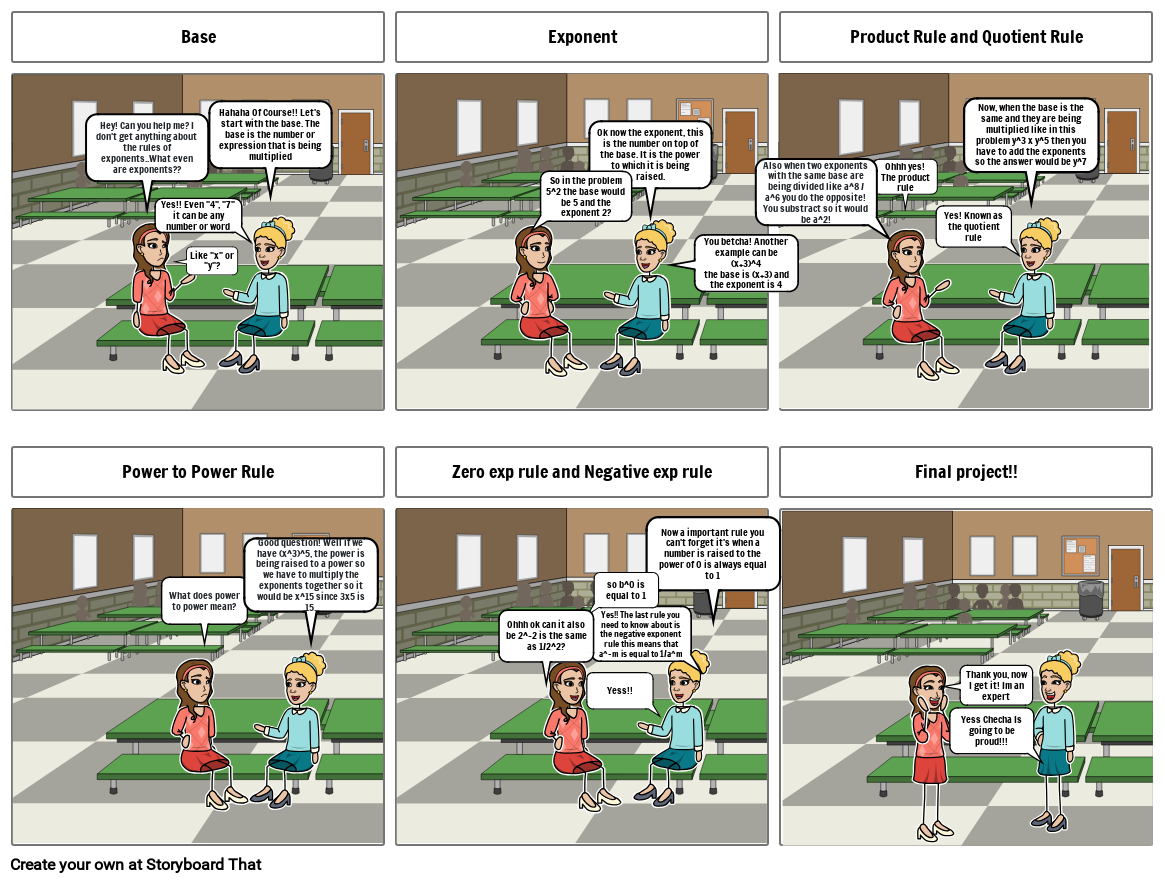 Exponent&Powers comic strip Storyboard by princy57782