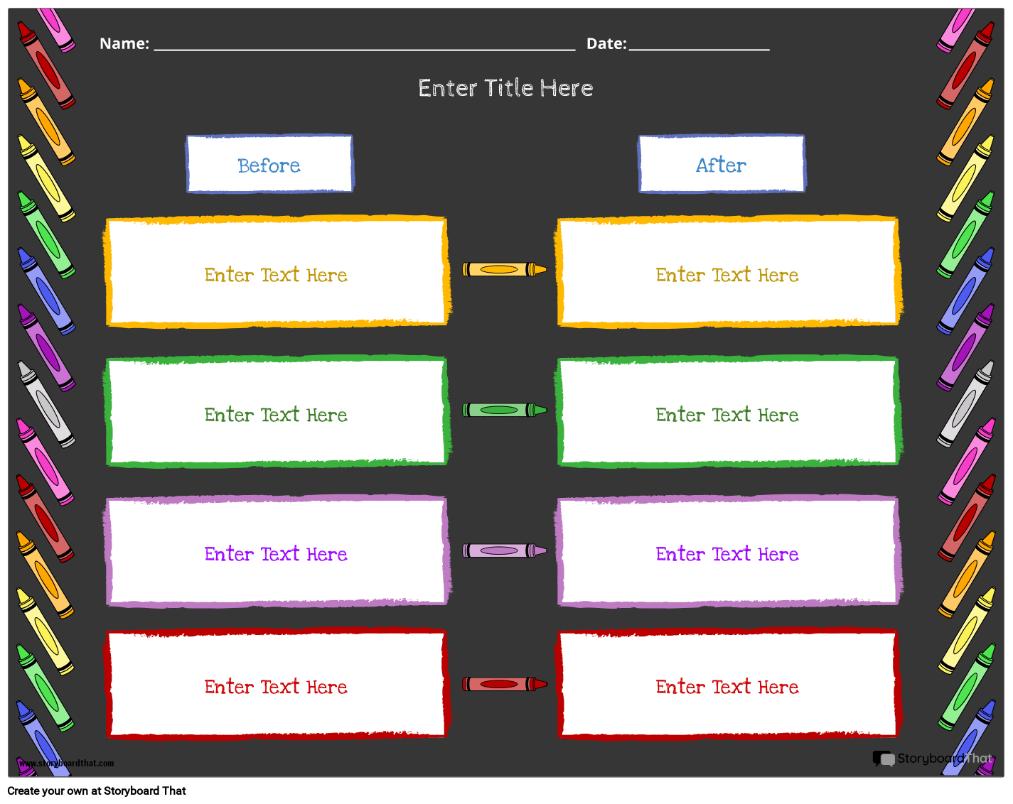 Antes Depois 6 Storyboard por pt-examples