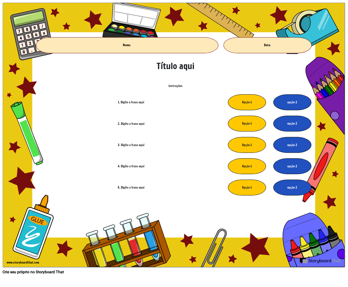 Atividade de Pistas de Contexto Homófonas Storyboard