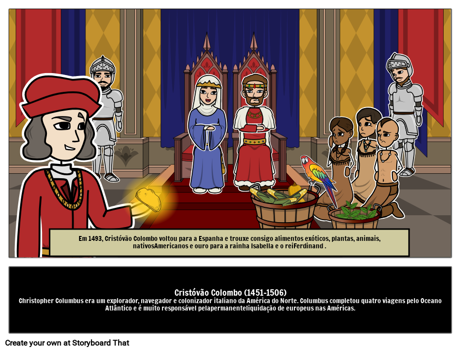 Quem foi Cristóvão Colombo? Storyboard por pt-examples