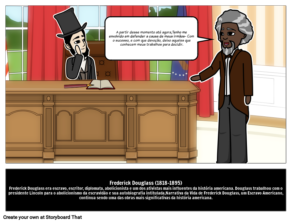 Quem foi Frederick Douglass? Storyboard by pt-examples
