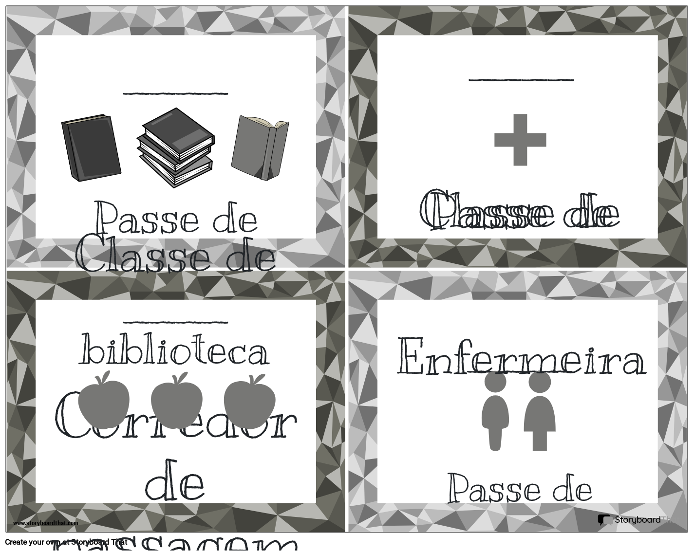 Hall Passes 11 Storyboard por pt-examples