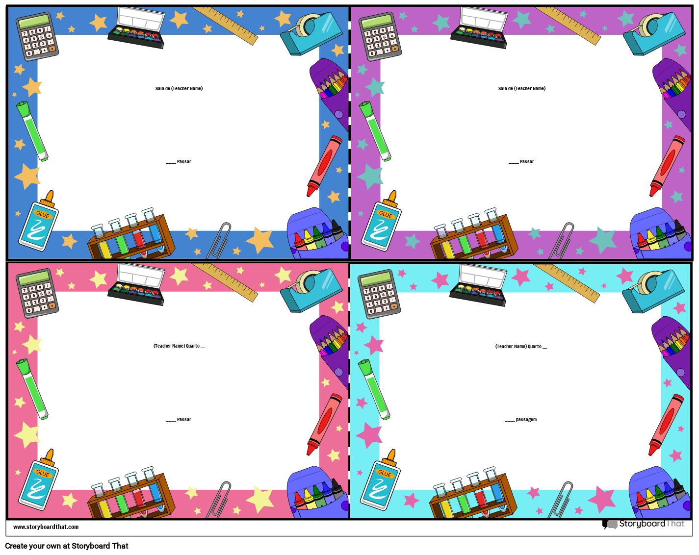 Hall Passes 6 Storyboard por pt-examples