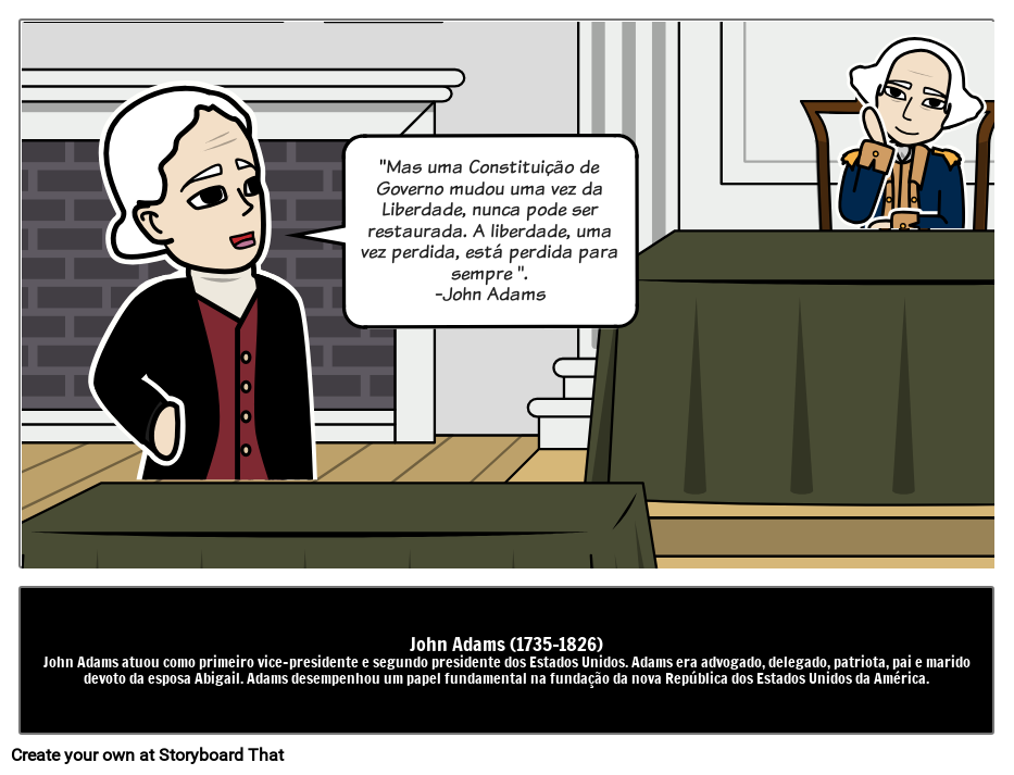 Quem foi John Adams? Storyboard por pt-examples