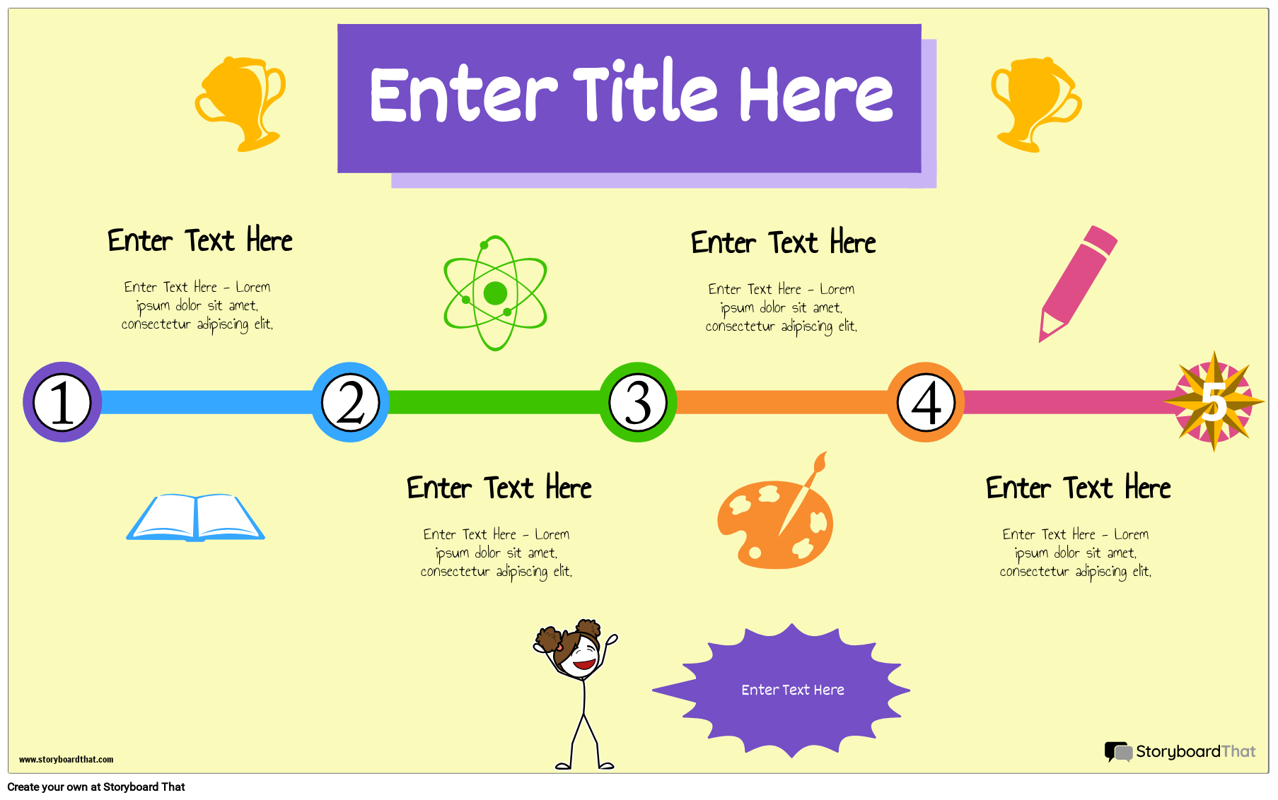 Listar Infográficos Color Landscape 3 Storyboard