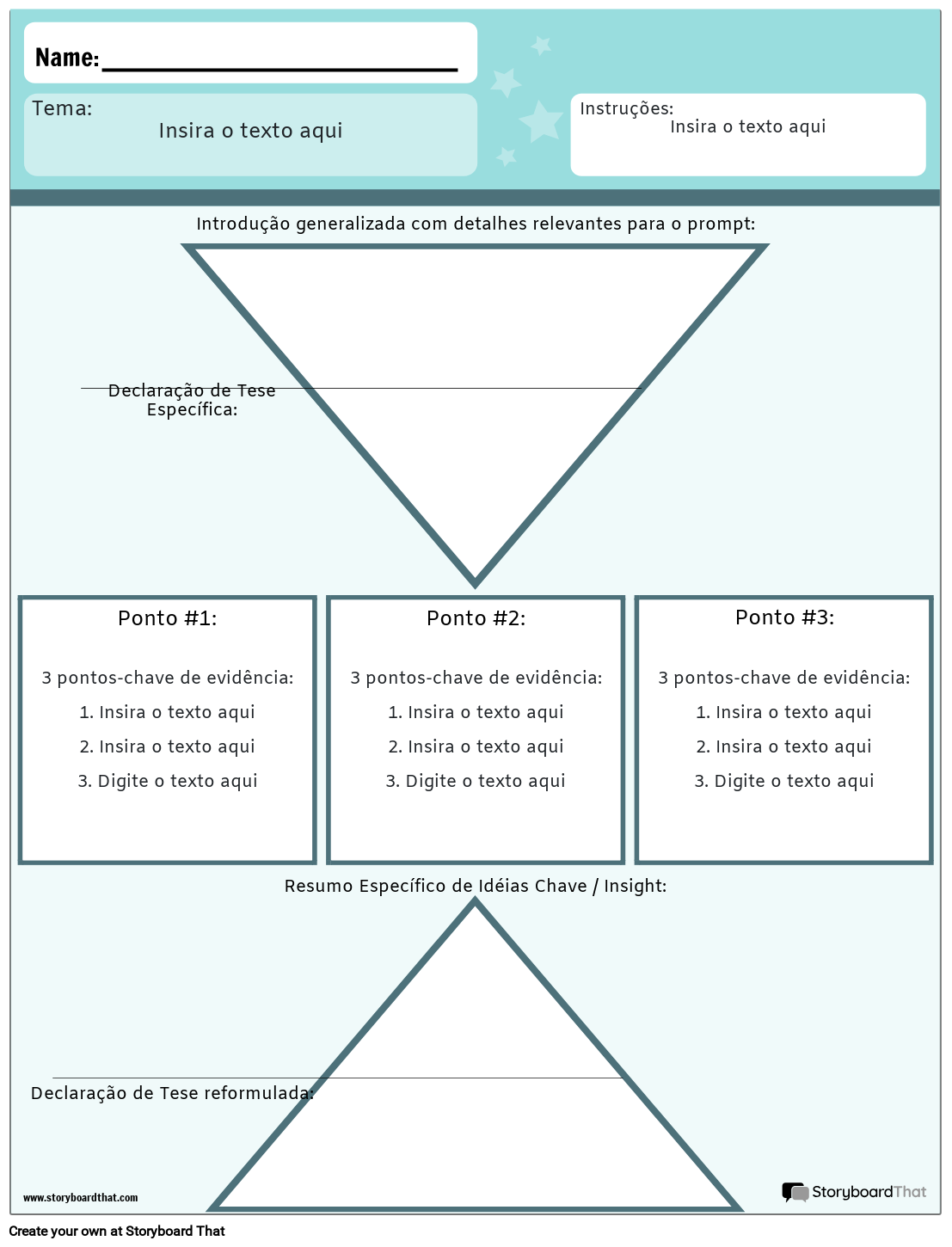 Long Comp Worksheet Portrait Color 13 Storyboard