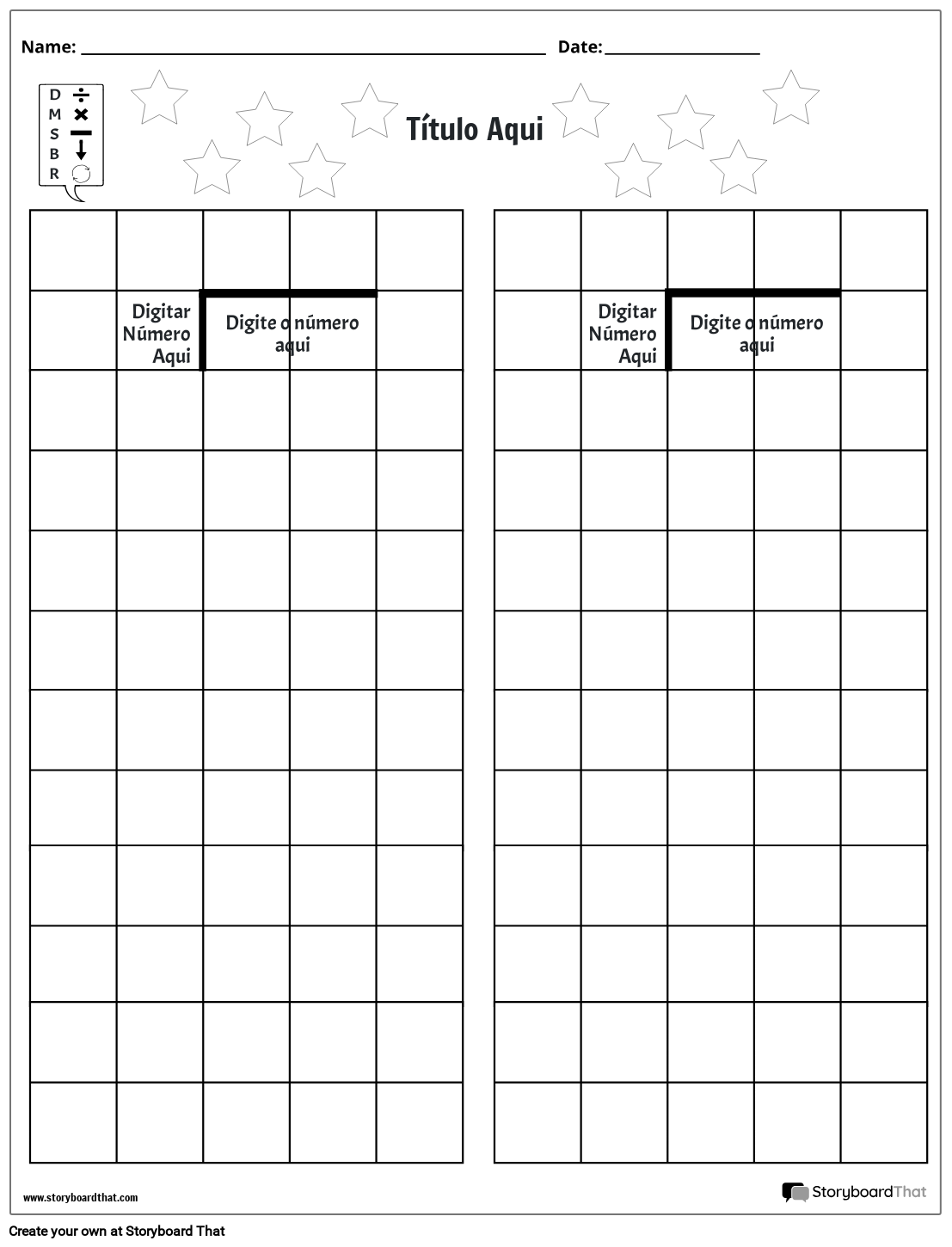 Long Division 5 Storyboard por pt-examples