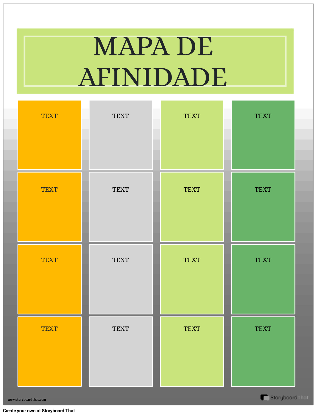 Mapa De Afinidade 3 Storyboard Por Pt Examples