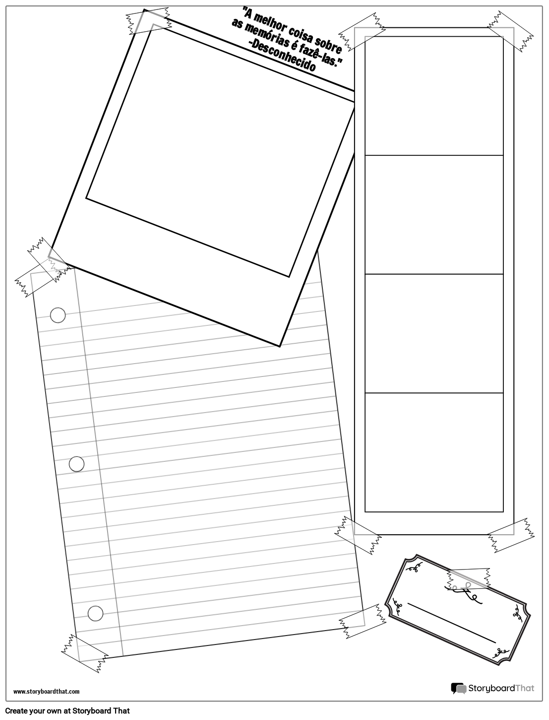 Modelo De lbum De Recortes 3 5 Storyboard Von Pt examples