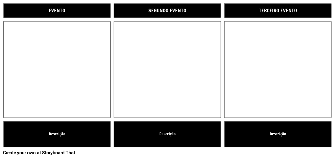 Modelo de Sequência de Eventos Storyboard por pt-examples