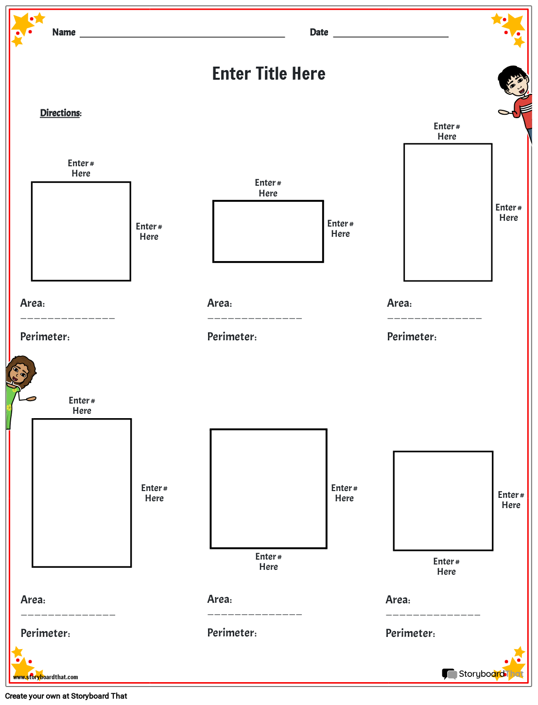 Perímetro de Área 2 Storyboard por pt-examples