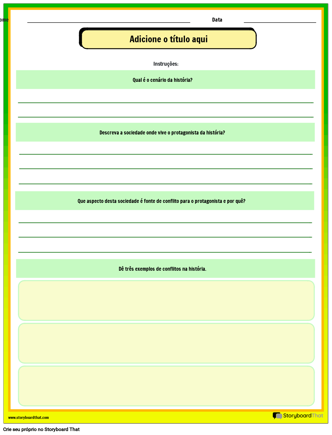 Planilha Pessoa Versus Sociedade Storyboard Por Pt Examples