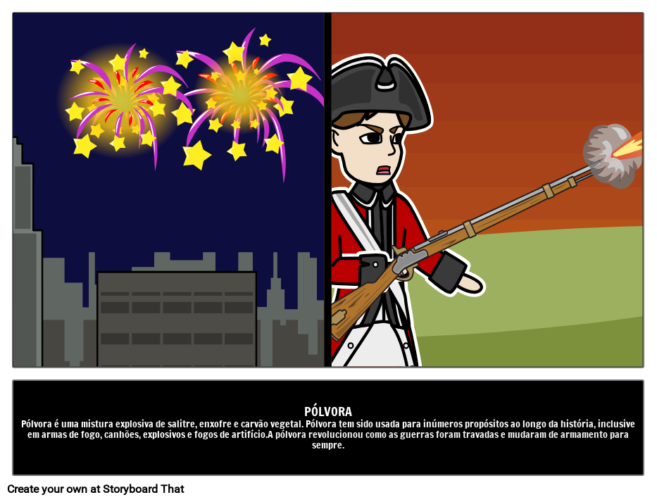 Pólvora Storyboard por pt-examples
