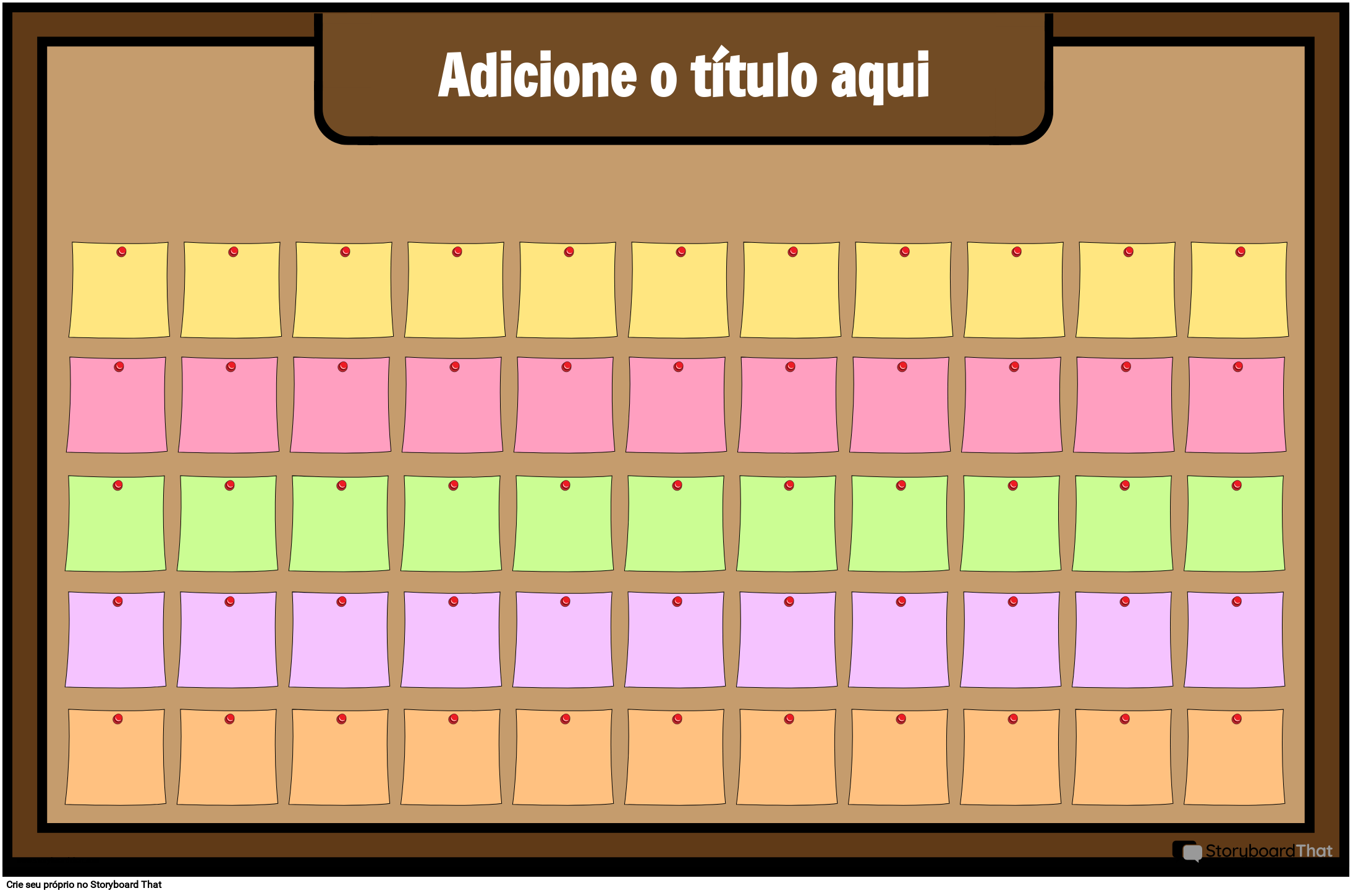 Pôster Sight Words - Design em quadro de cortiça