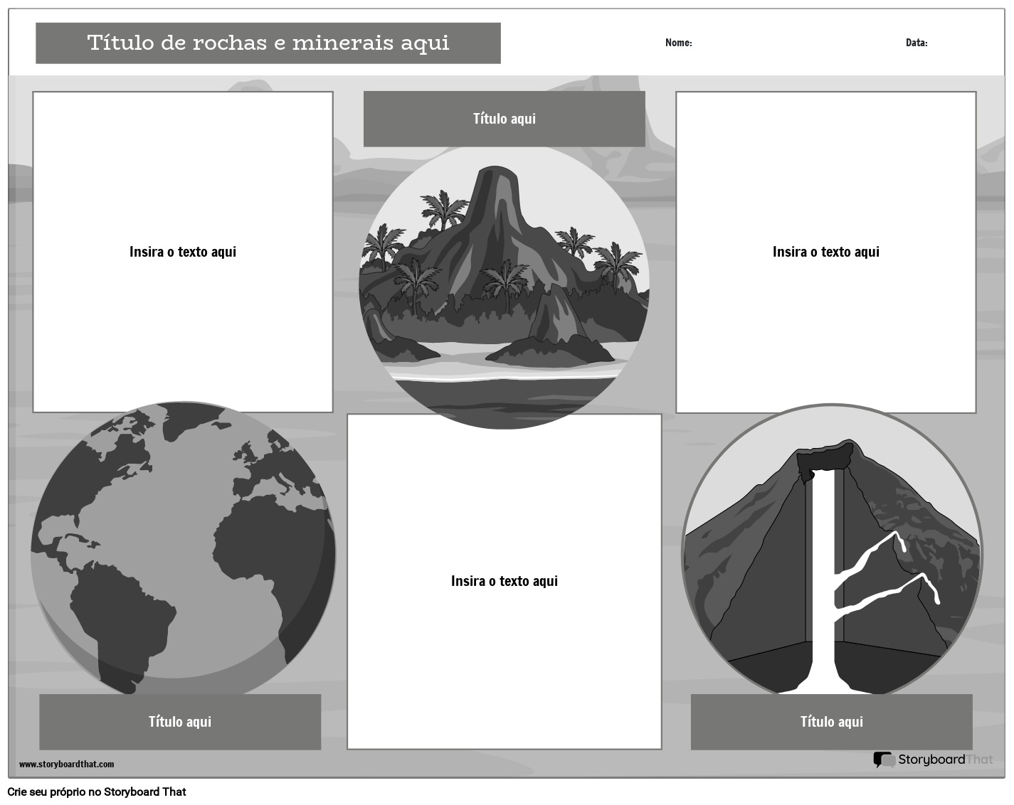 Roc e Min Paisagem Preto e Branco 3 Storyboard Roc e Min Paisagem Preto e Branco 3 Storyboard